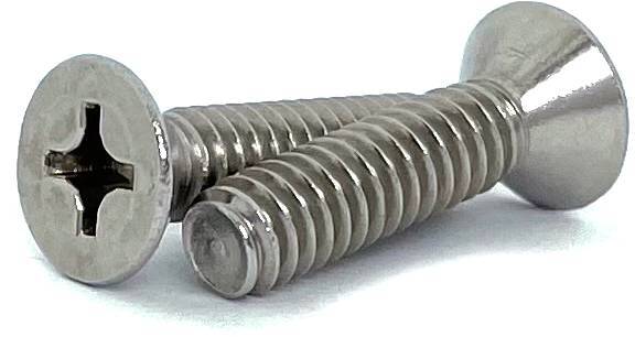 10-24 X 1-1/2 STAINLESS STEEL FLAT HEAD PHILLIPS MACHINE SCREW | Hillco ...